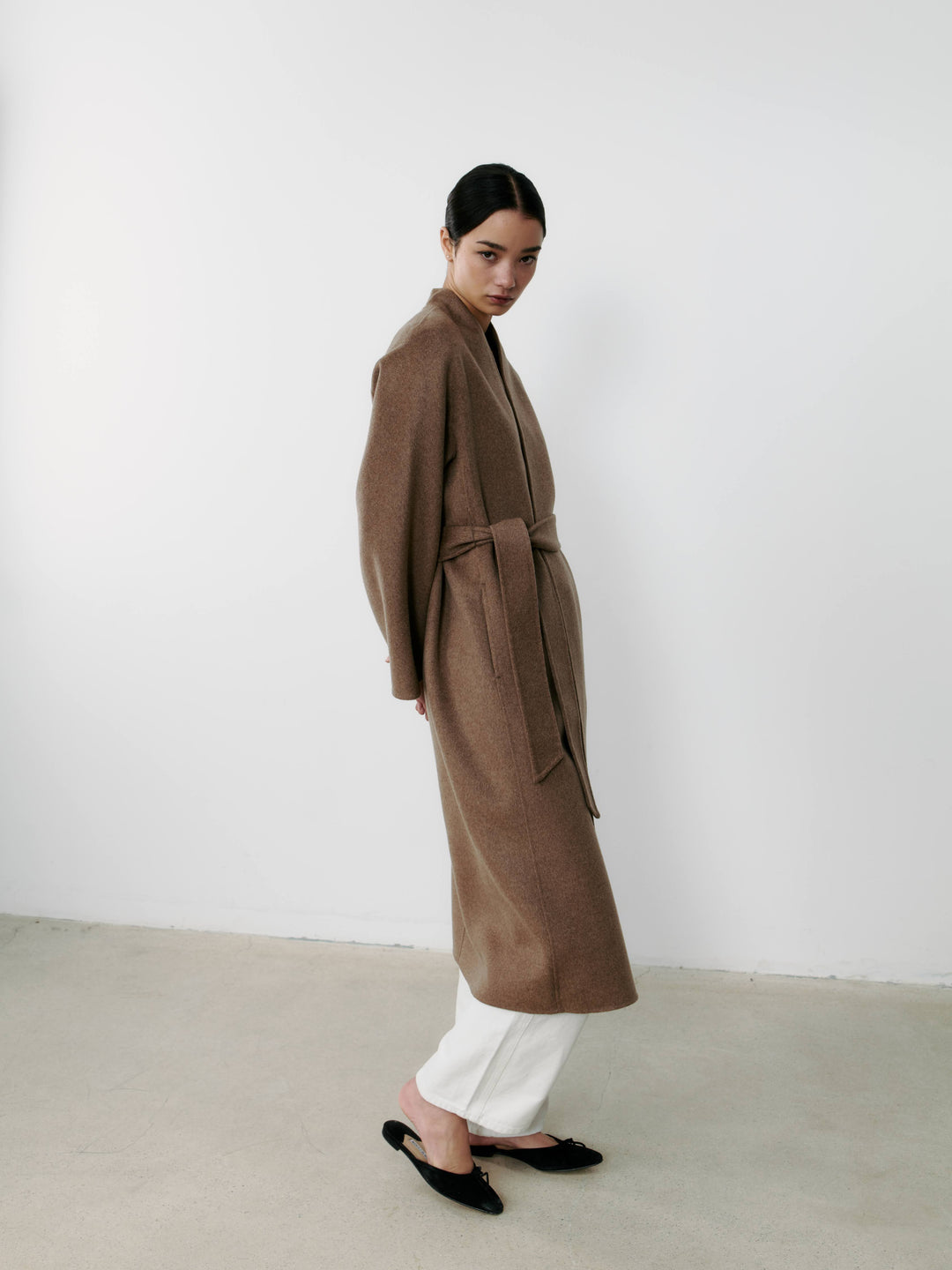 THE MODERN COAT - CHOCOLATE MELANGE – THE CURATED