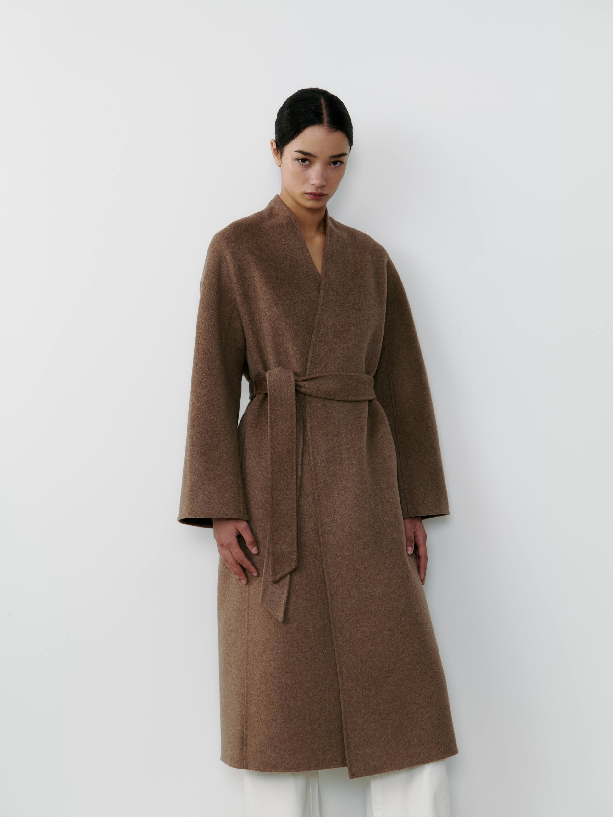 THE MODERN COAT - CHOCOLATE MELANGE – THE CURATED