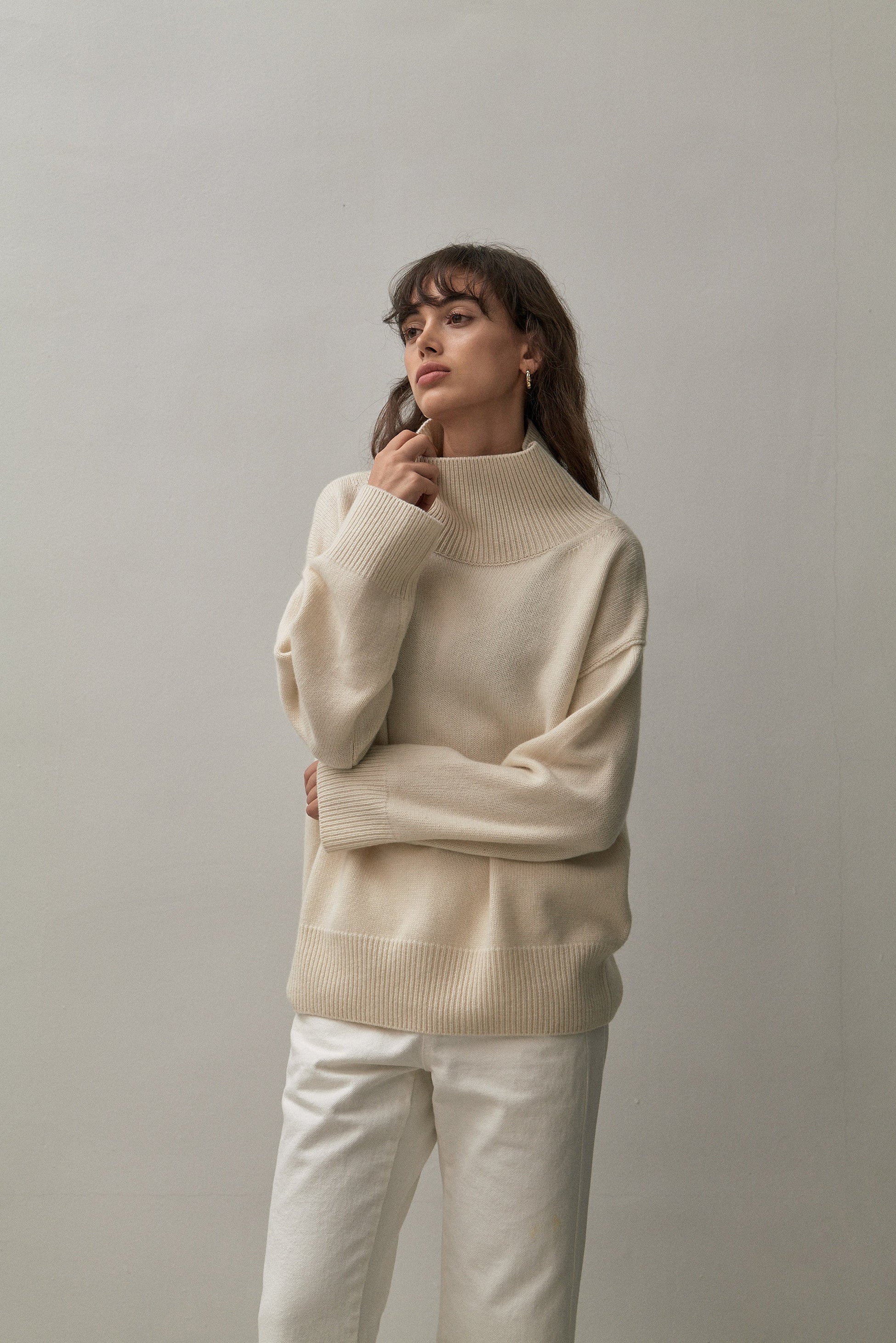 THE CLASSIC TURTLENECK - ECO WHITE – THE CURATED